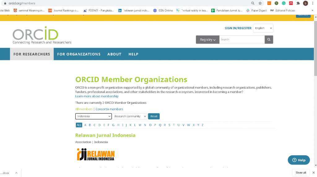 ORCID RJI – RJI