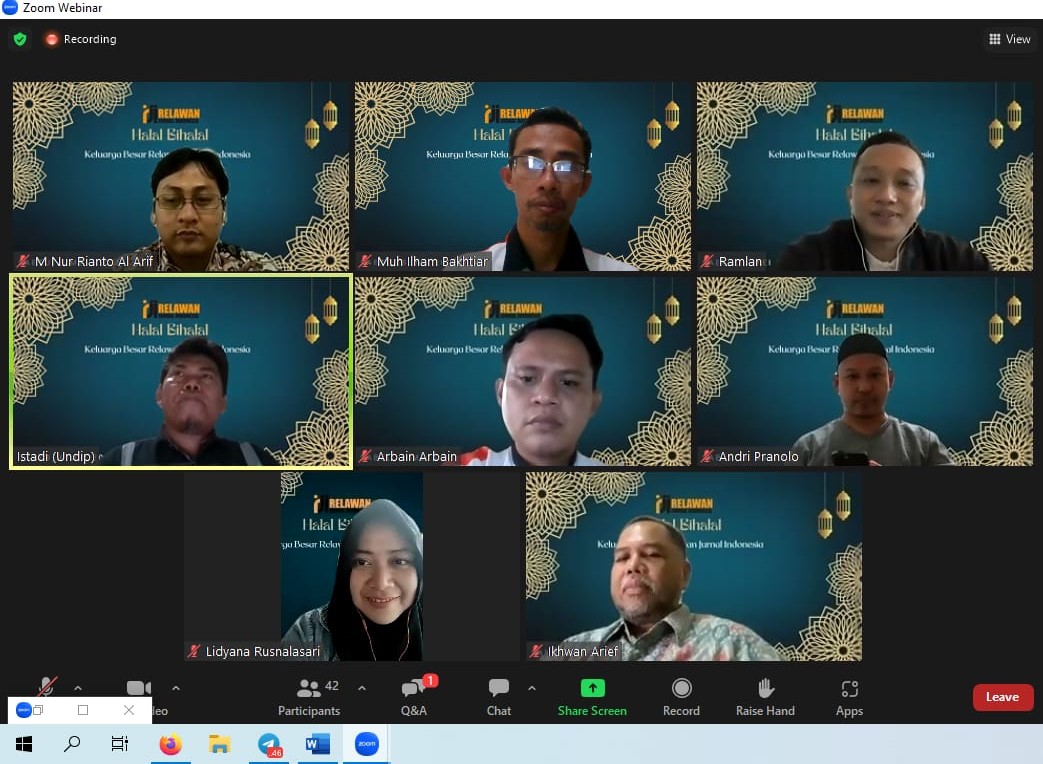 Proyeksi dan Pencerahan dari Pakar Jurnal Ilmiah di Acara Halalbihalal ...